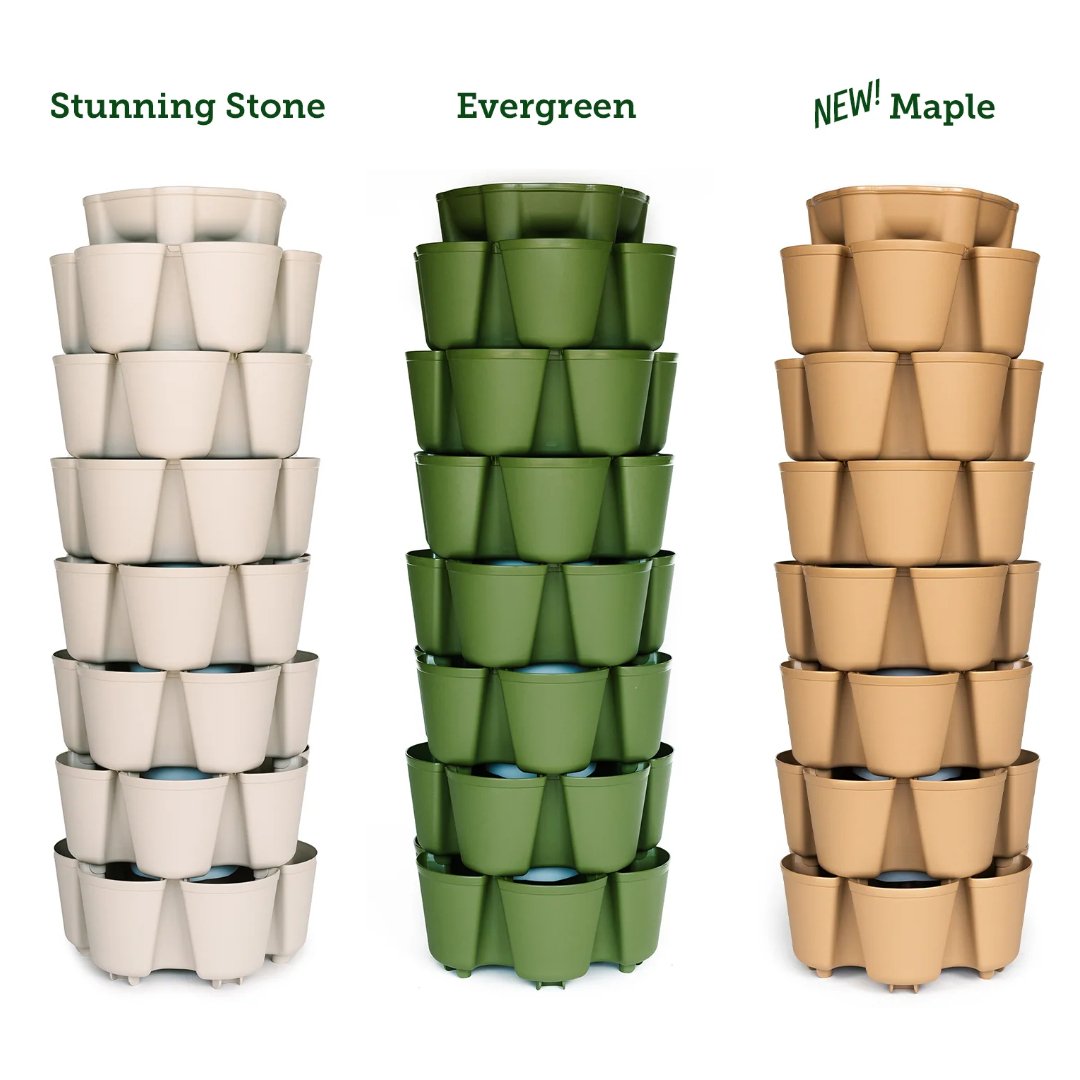 GreenStalk 7 Tier Leaf Vertical Planter - Basic Texture - Indoor Farmer