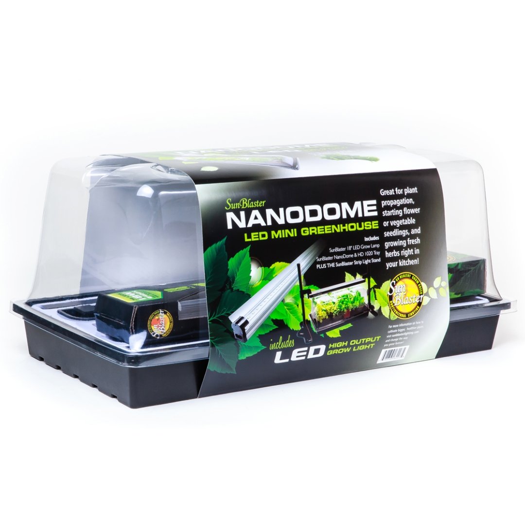 Propagation Kits - Sunblaster Nanodome LED Mini Greenhouse Kit with Light Stand